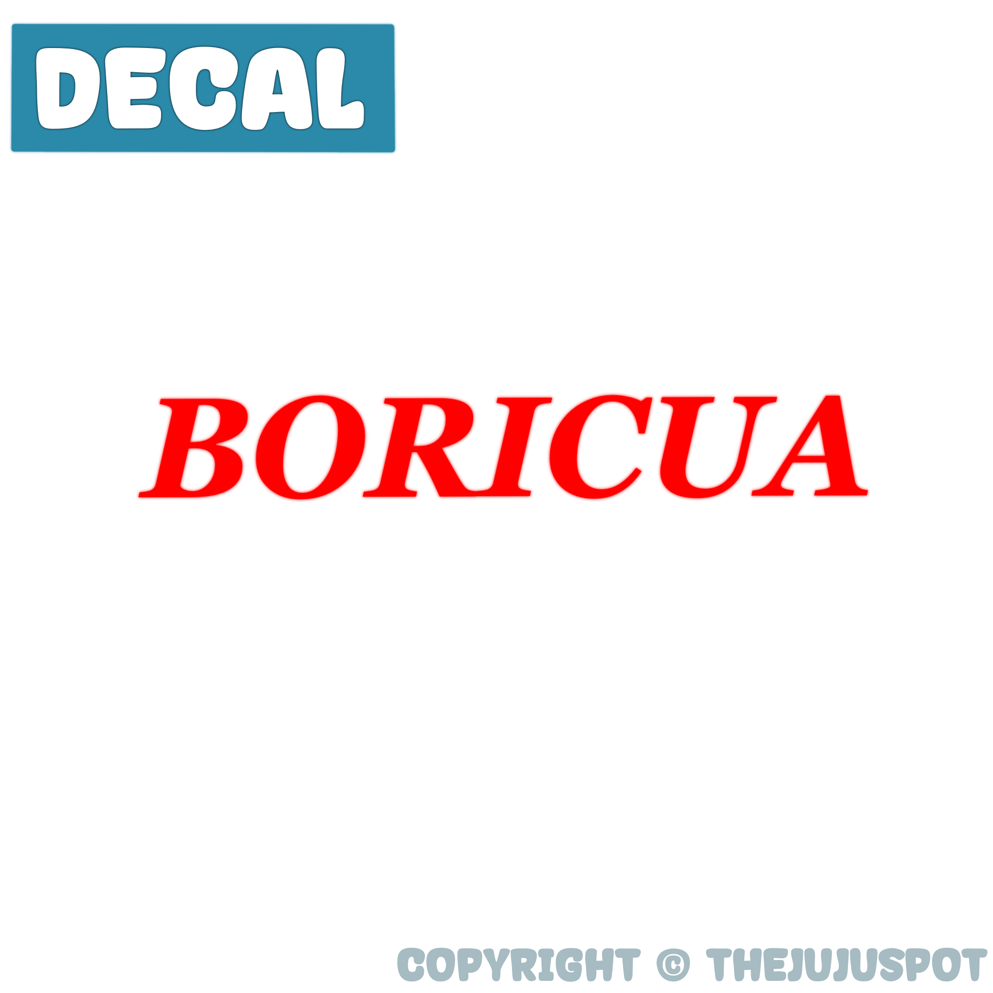 Boricua (decal) – The Juju Spot